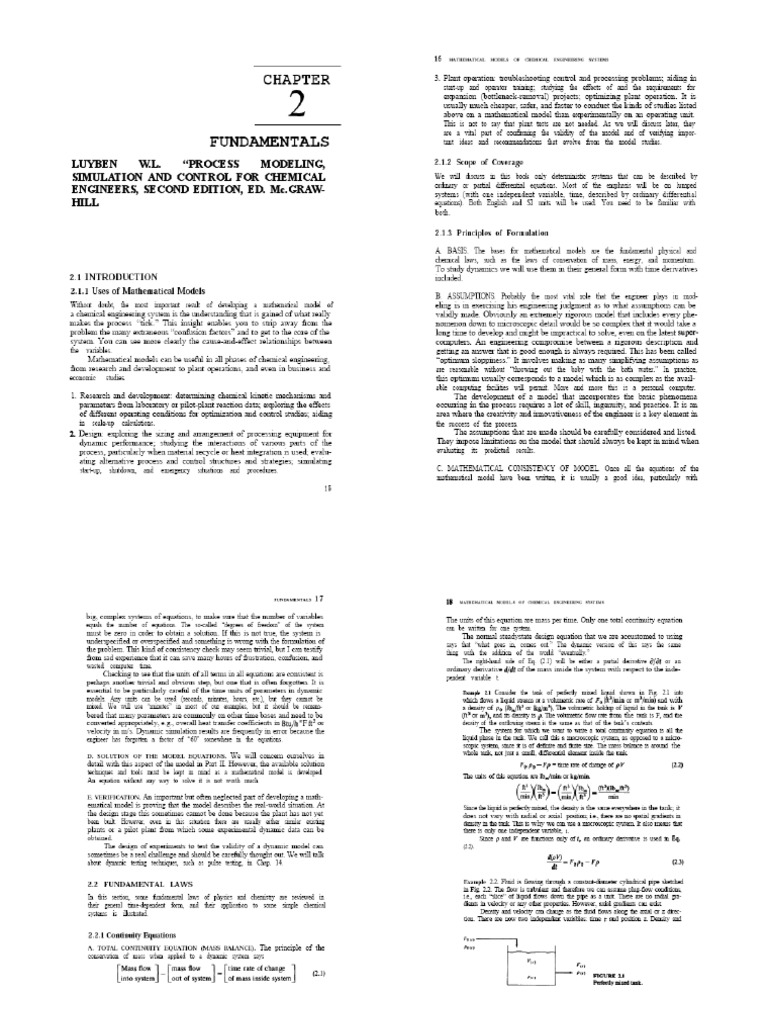 Luyben W.L. "Process Modeling, Simulation and Control For Chemical ...