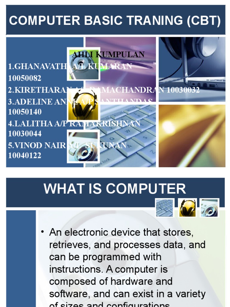 Computer Basic Traning (CBT) | PDF | Computer Data Storage | Computer Virus
