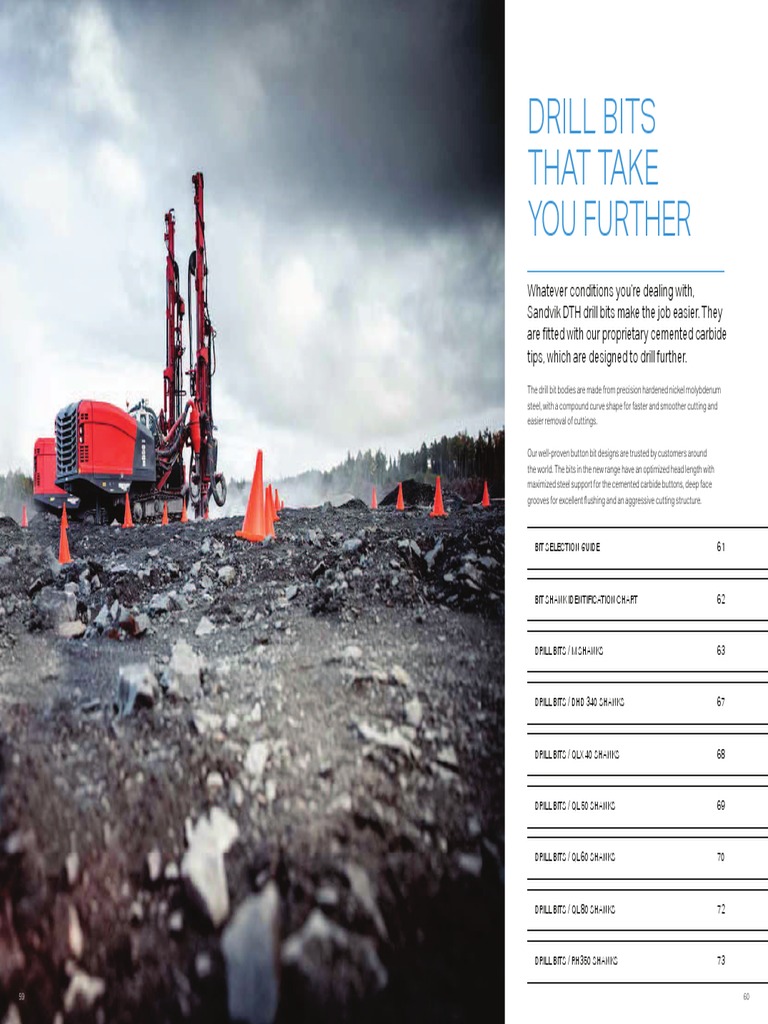 DTH Bits English | PDF | Industrial Processes | Tools