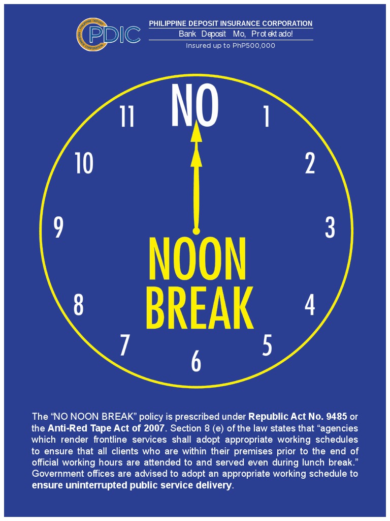 No Noon Break | PDF