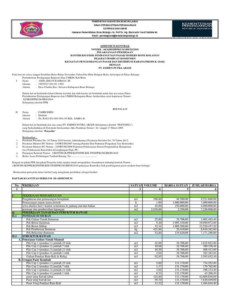 Contoh Addendum | PDF