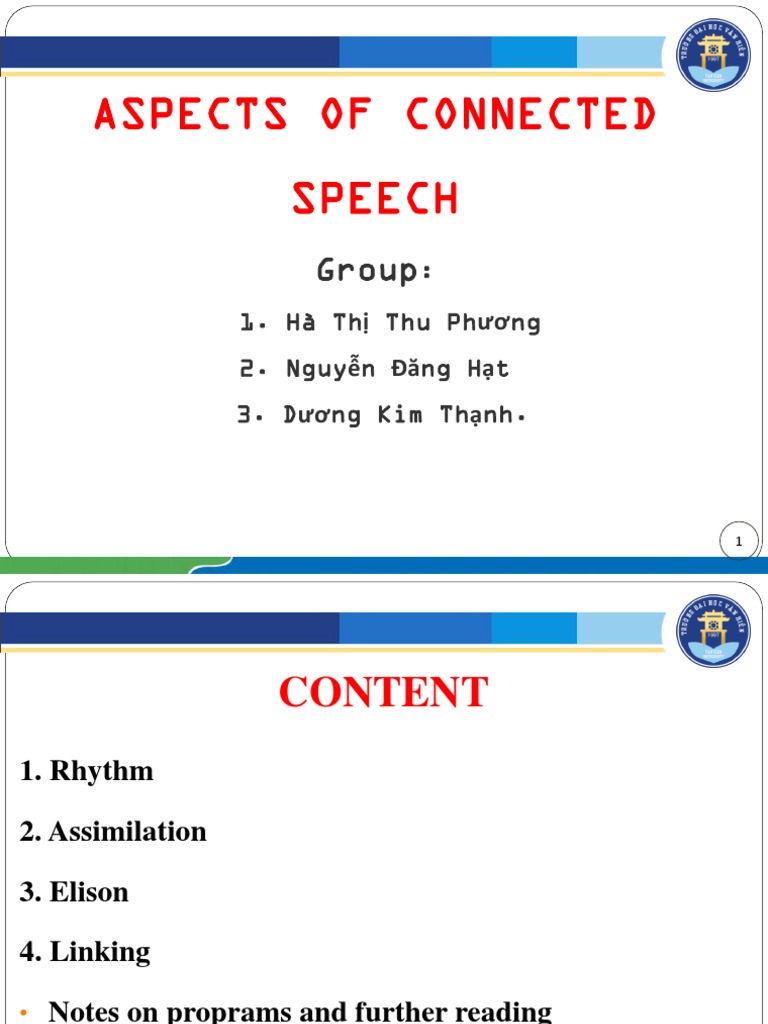 Aspects of Connected Speech | PDF