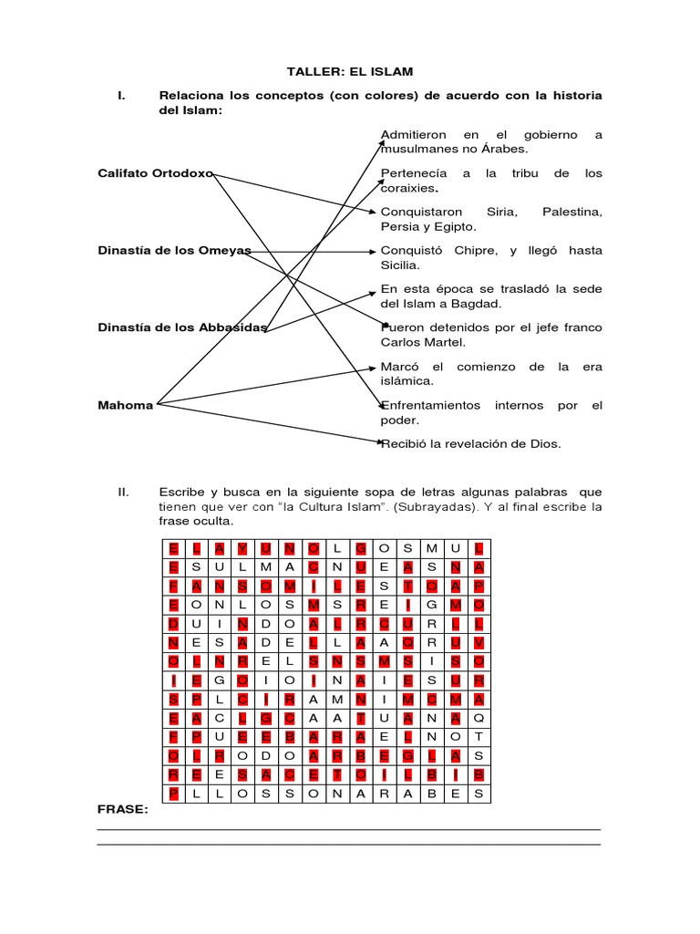 Actividades Interactivas sobre el Islam | PDF | Mahoma | Oriente Medio