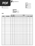Gas Detector Bump Test Record Log Sheet: Bump Test Result Test Date ...