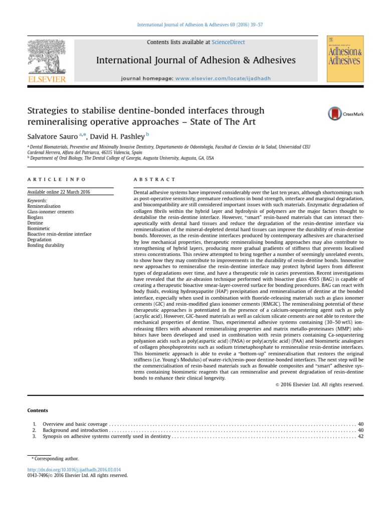Estabilizacion Interfaces PDF | PDF | Dental Composite | Dentin