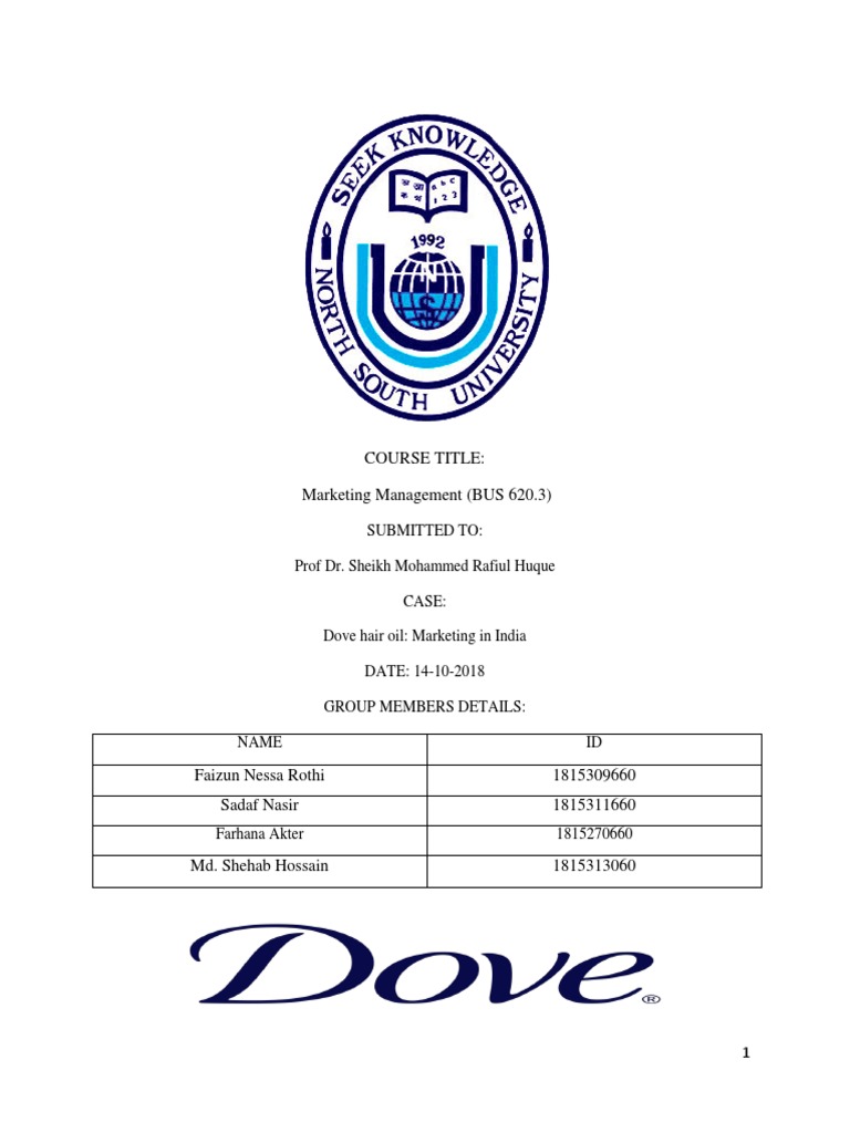 Course Title: Marketing Management (BUS 620.3) | PDF | Unilever | Brand