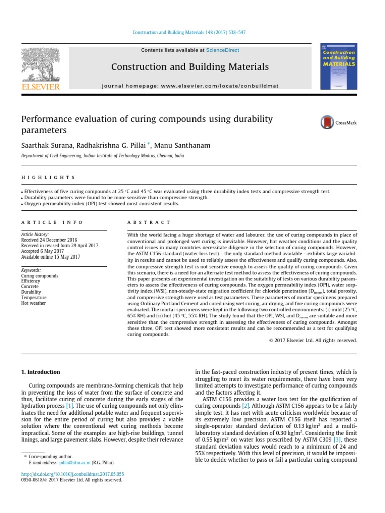 Evaluation of the Suitability of Durability Index Tests for Assessing ...