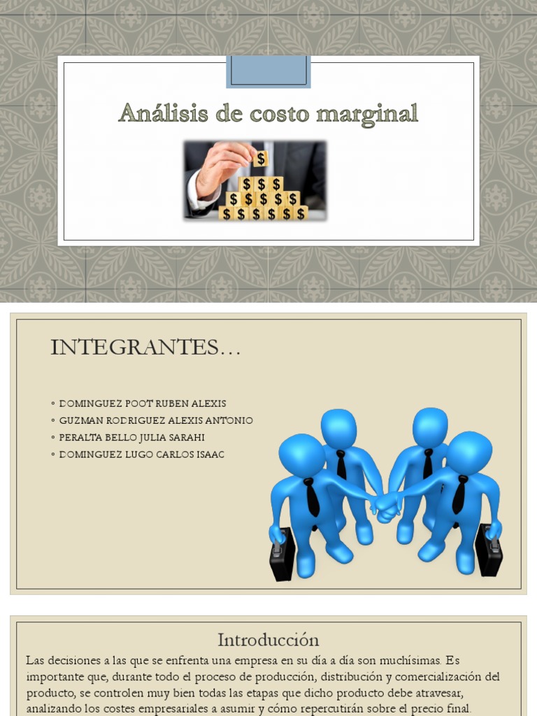 Análisis de Costo Marginal | PDF | Costo marginal | Ciencias económicas