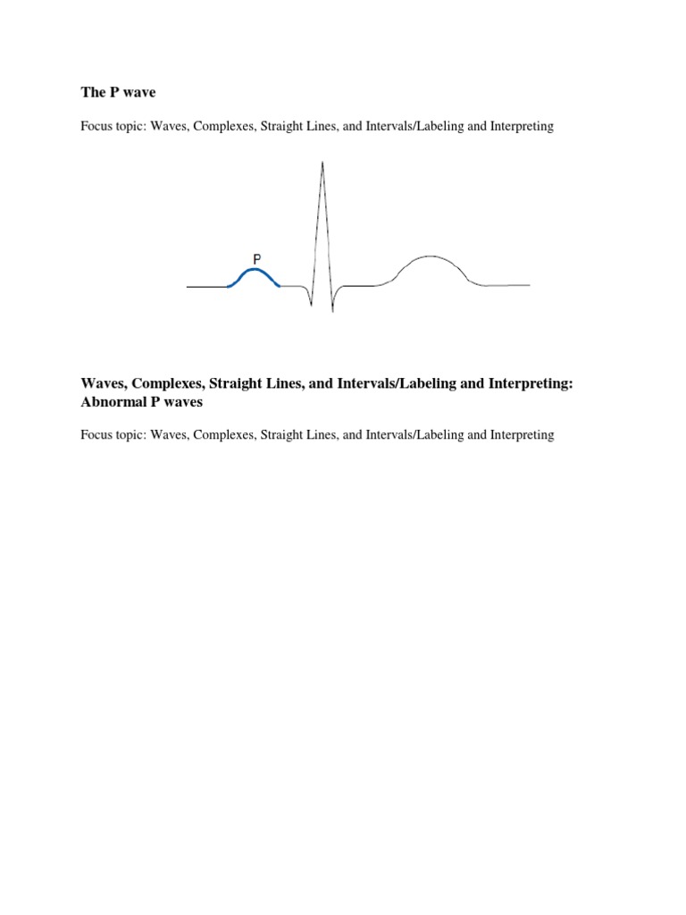 Understanding Abnormal P Waves | PDF