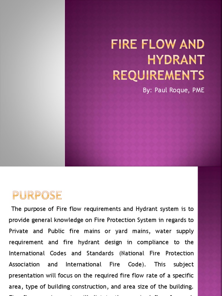 Fire Flow and Hydrant Sys | PDF | Fire Sprinkler System | Fires