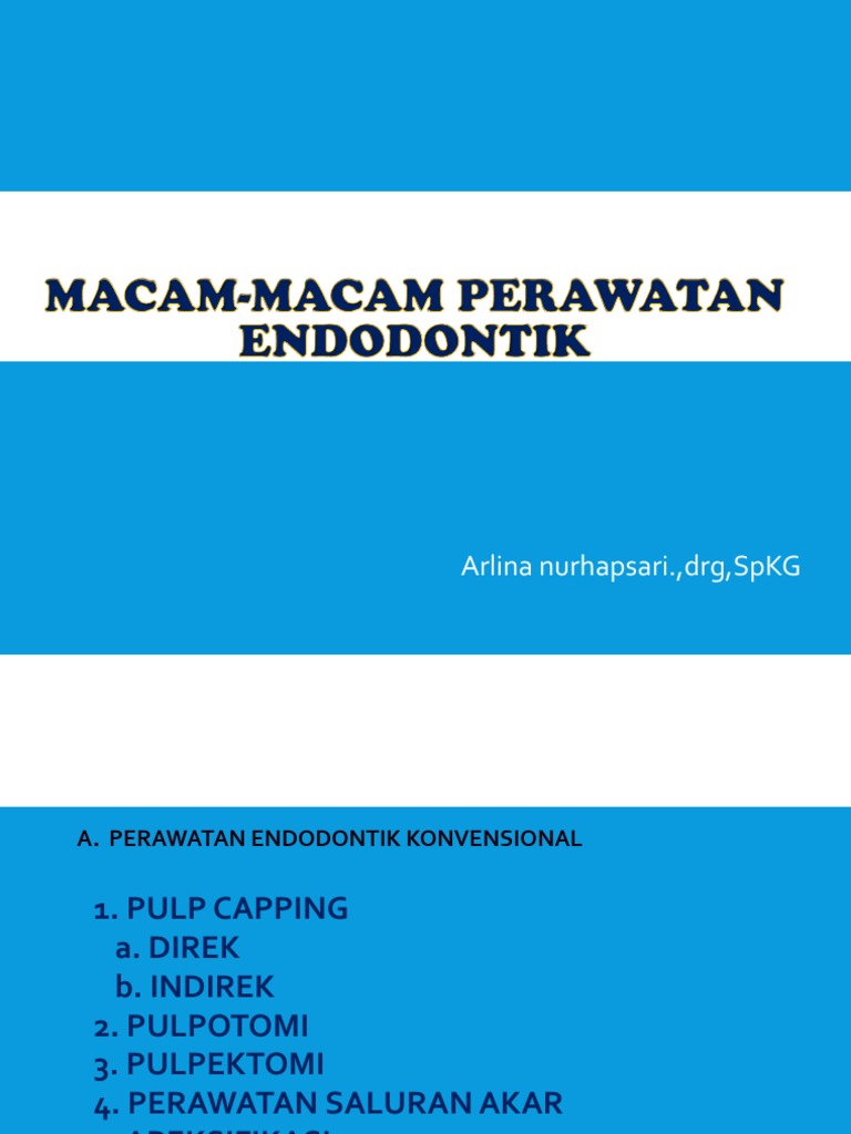 3.macam-Macam Perawatan Endodontik | PDF