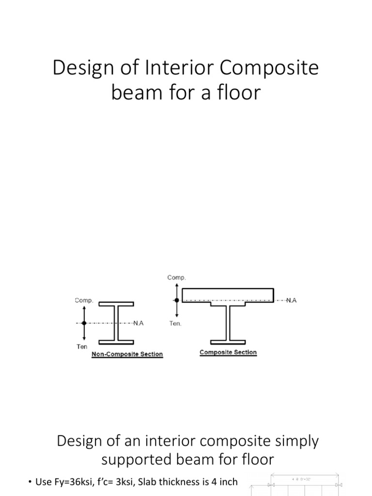 Composite Slab Beam Design Details | PDF | Beam (Structure) | Engineering