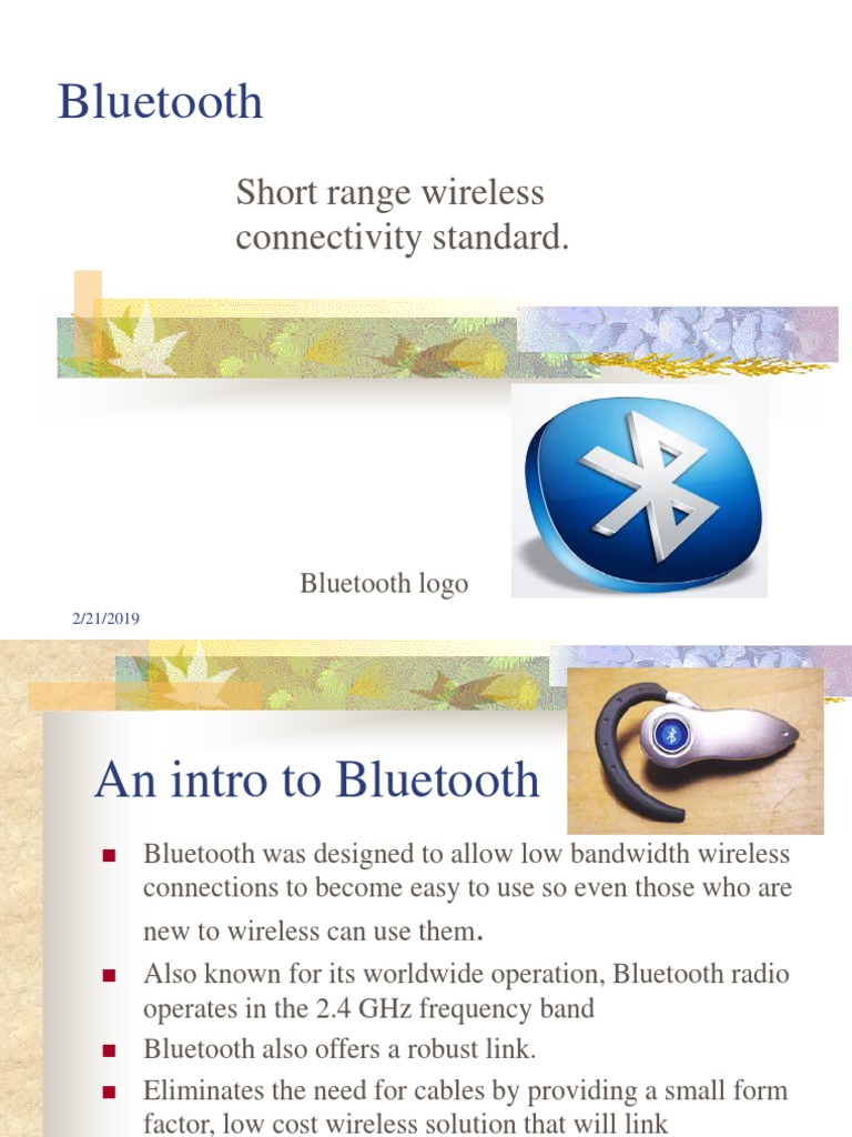 Bluetooth: Short Range Wireless Connectivity Standard | PDF | Bluetooth ...