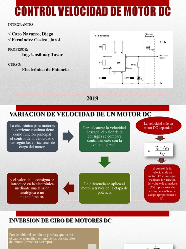 Control Motor DC | PDF | Corriente eléctrica | Transistor