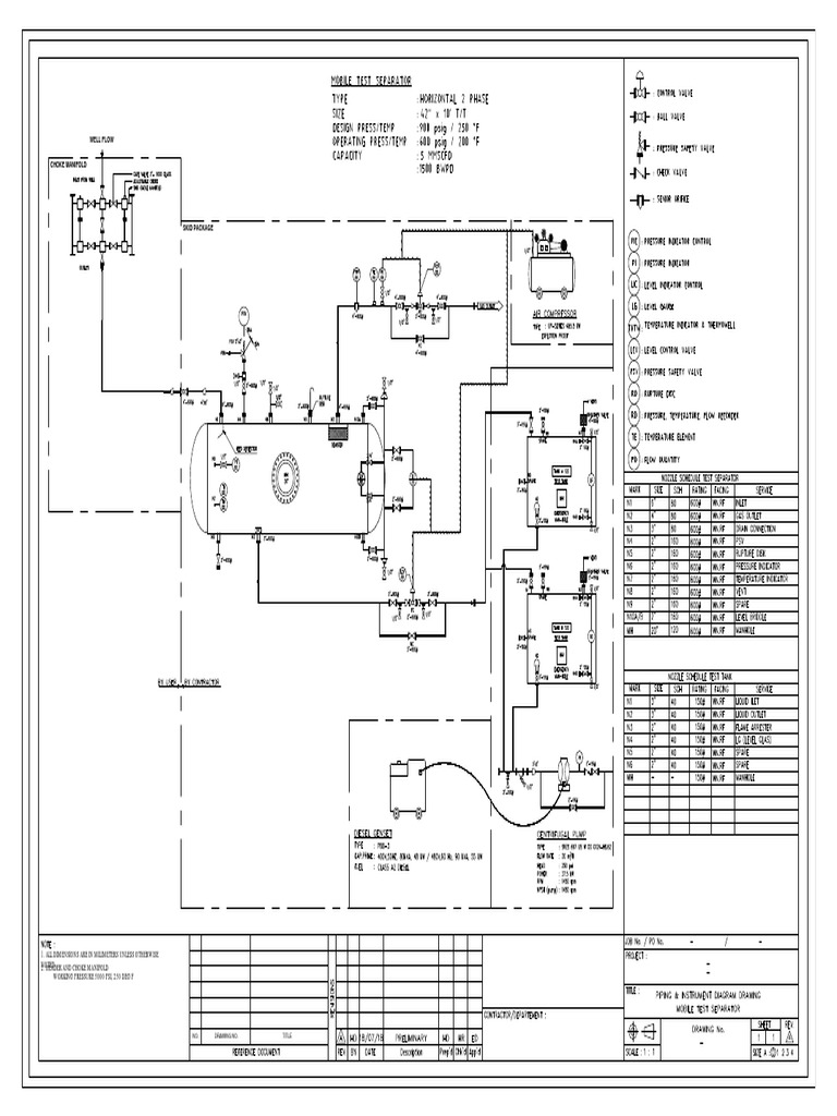 GENERAL PID 3 PHASE SEPARATOR-Model PDF | PDF
