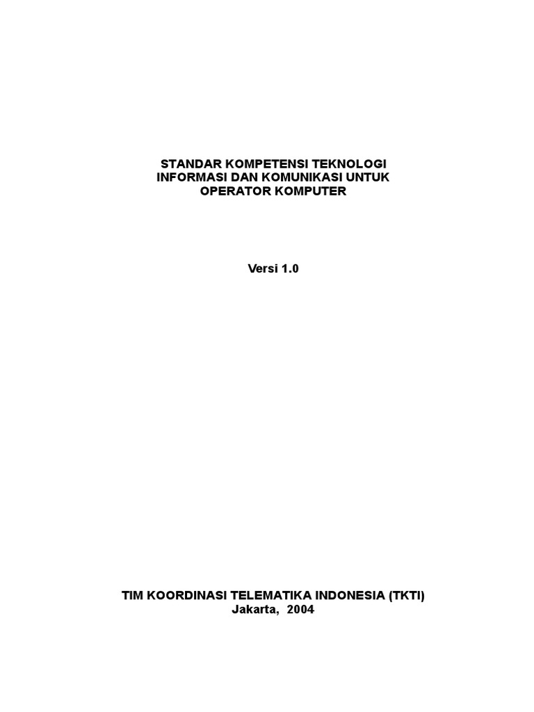 01.skkni Operator Komputer | PDF