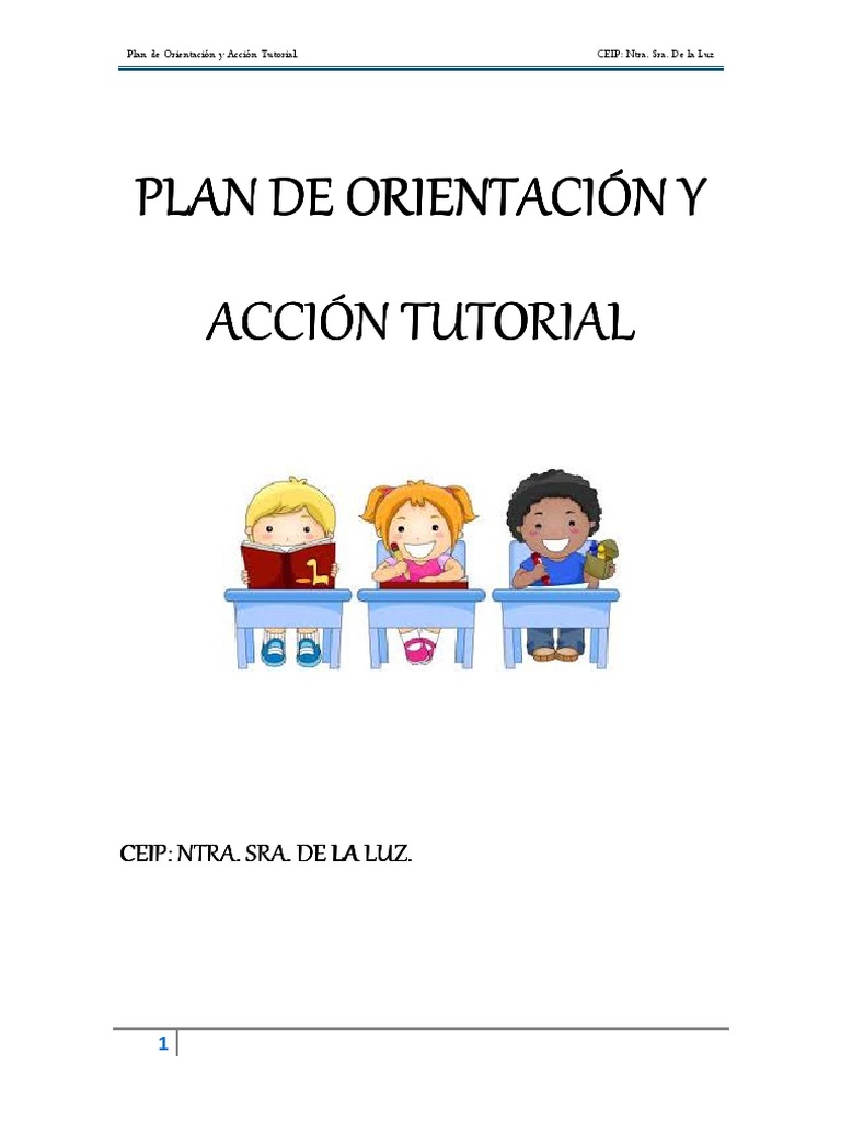 Anexo III. Plan de Acción Tutorial | PDF | Educación primaria | Consejero de la escuela