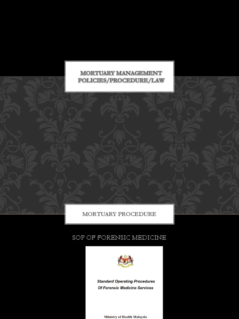 Mortuary Management Policies and Procedures | PDF | Death | Causes Of Death