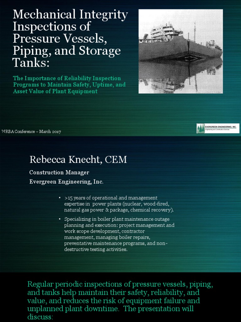 9-Mechanical Integrity Inspections | PDF | Nondestructive Testing ...