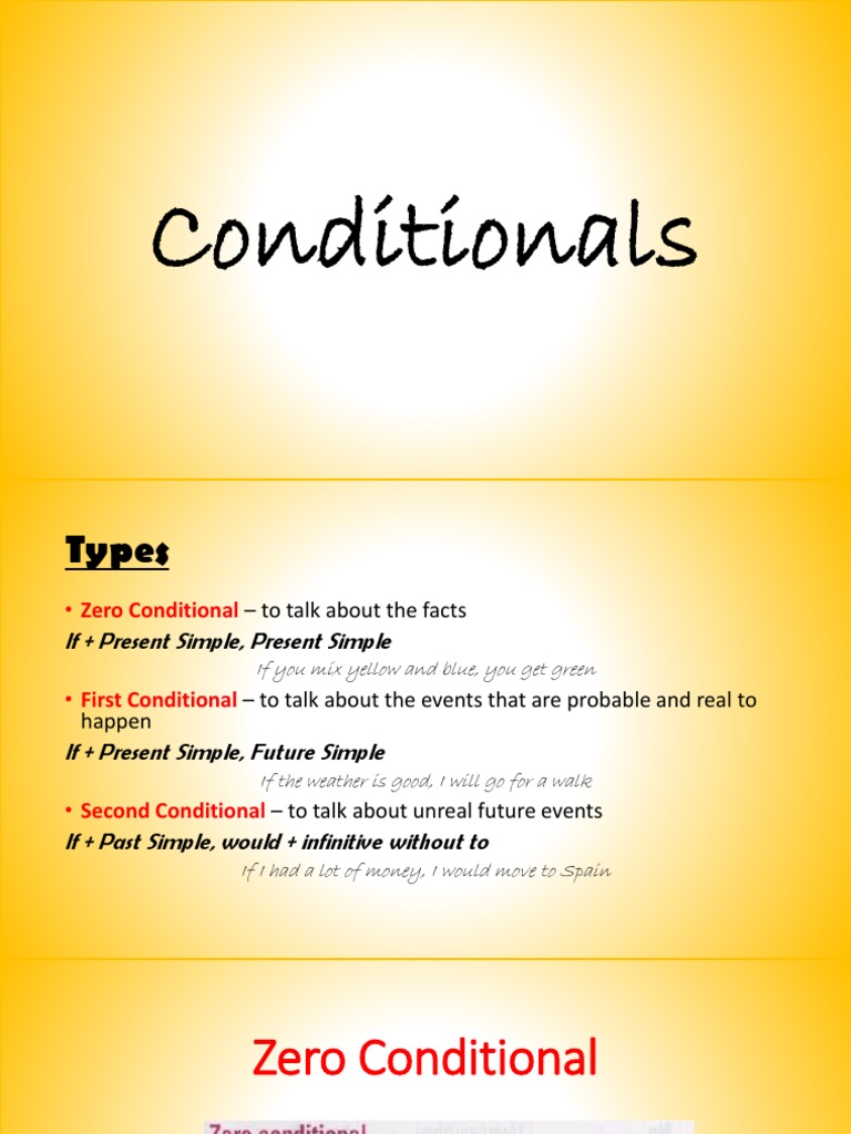 Conditionals: An In-Depth Explanation of Zero, First, and Second ...