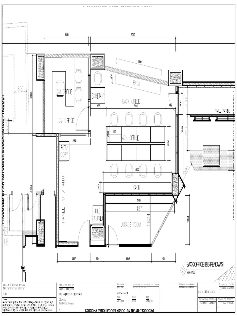 Layout Back Office Ibis Renovasi | PDF