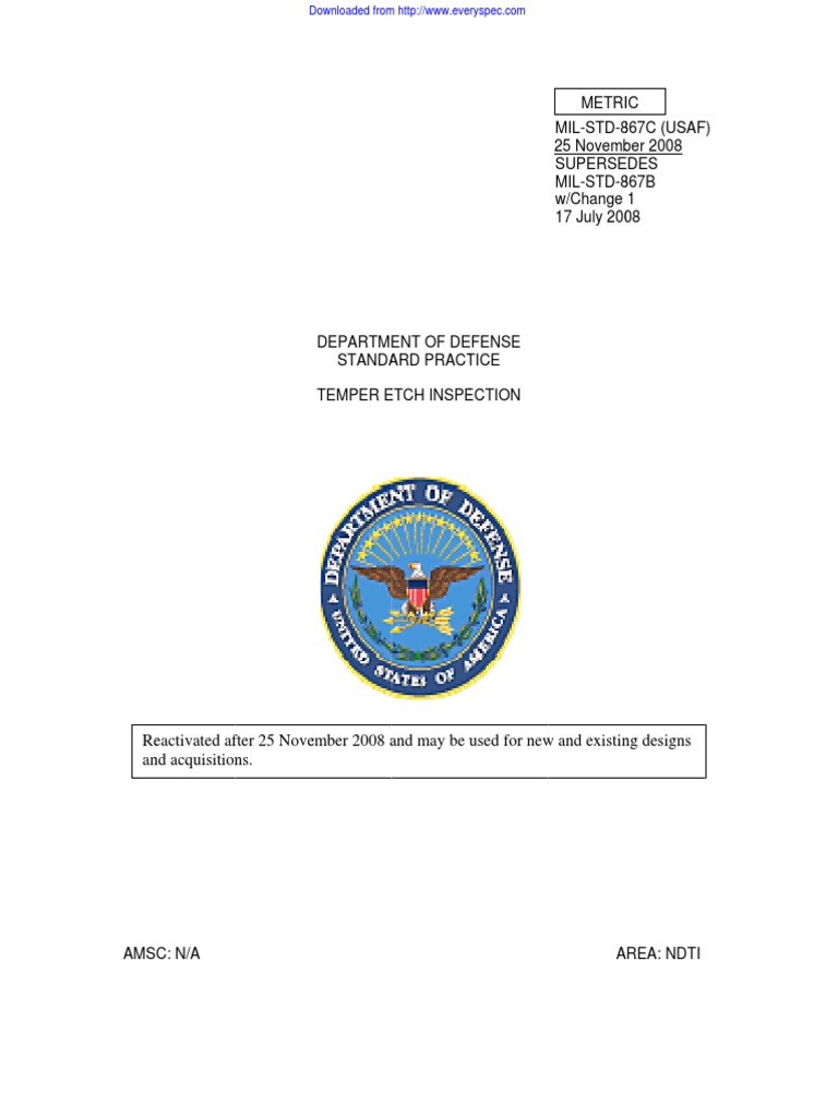 Guidance on Temper Etch Inspection of Carburized Steels and Tool and ...