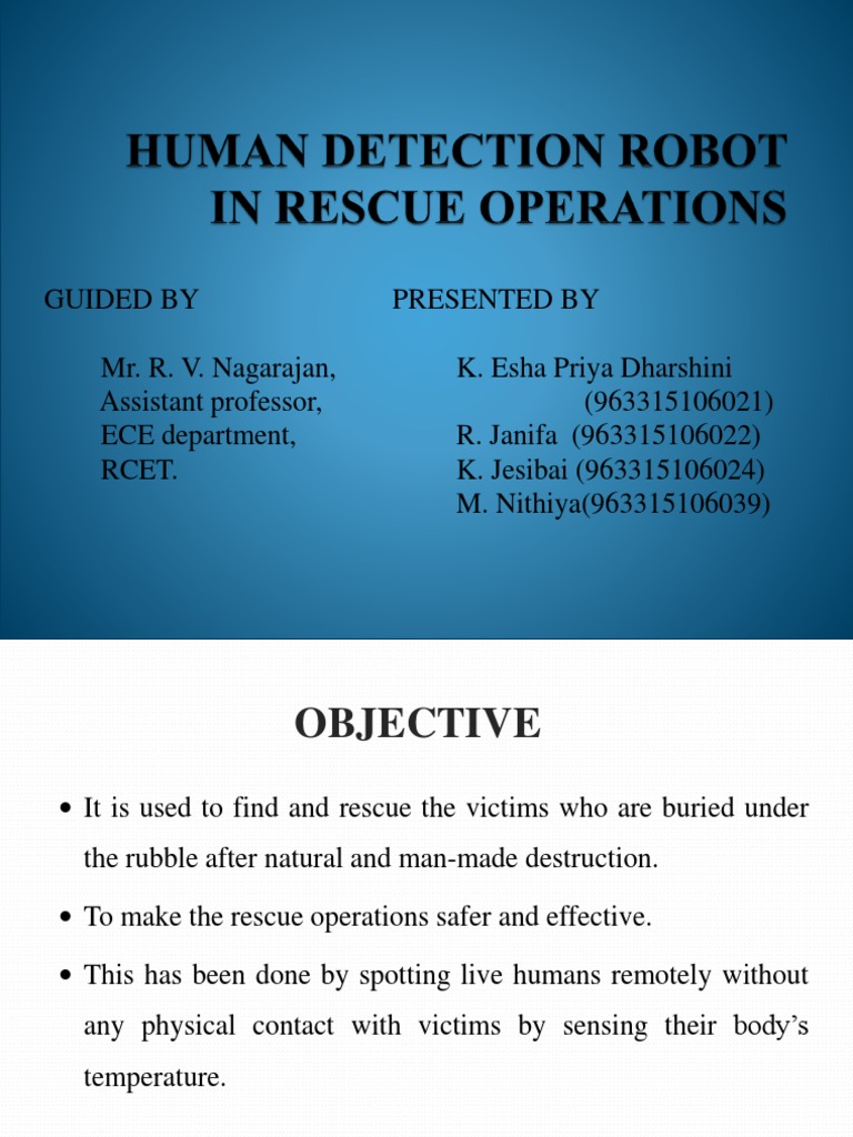 Advanced Human Detection Robot | PDF | Sensor | Infrared