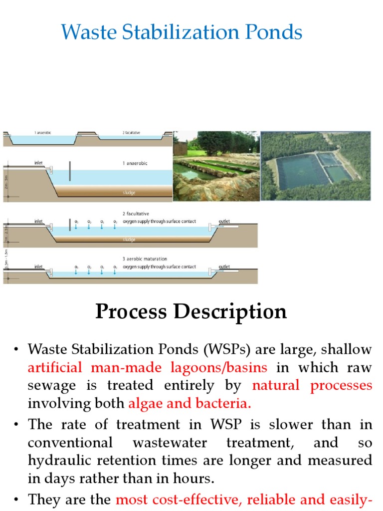 Stabilization Ponds | PDF | Sewage Treatment | Water Supply