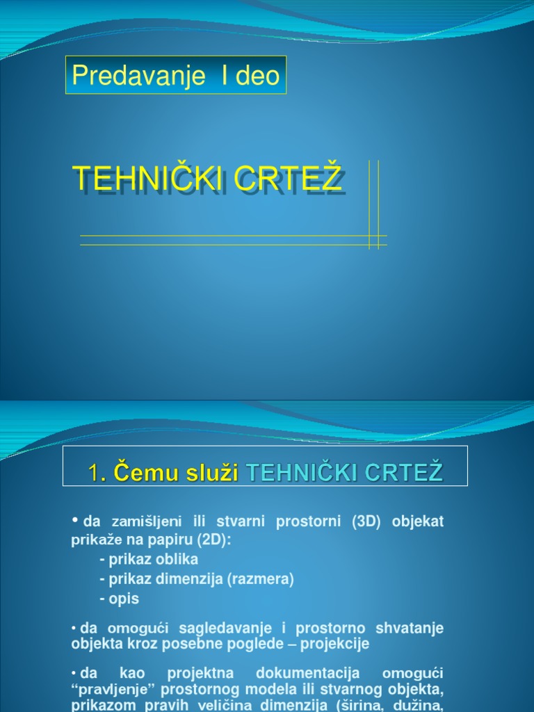 Tehnicki Crtezi PDF | PDF