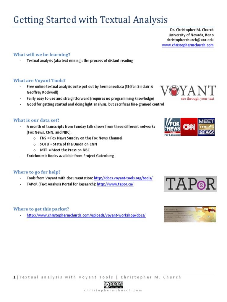Textual Analysis In Voyant Tools Pdf Data Analysis Patient