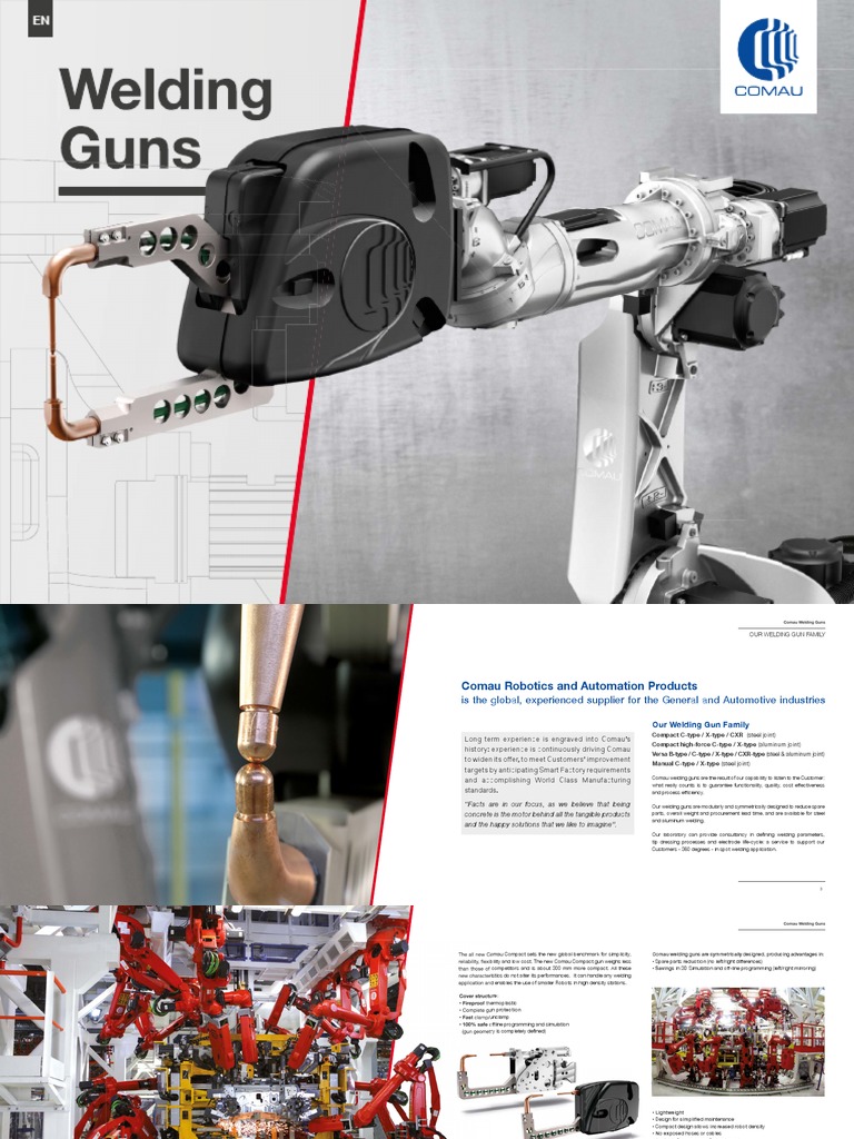 Comau WeldingGuns Brochure en | PDF | Welding | Construction