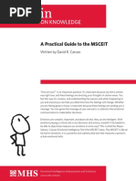 MSCEIT | PDF | Emotional Intelligence | Emotions