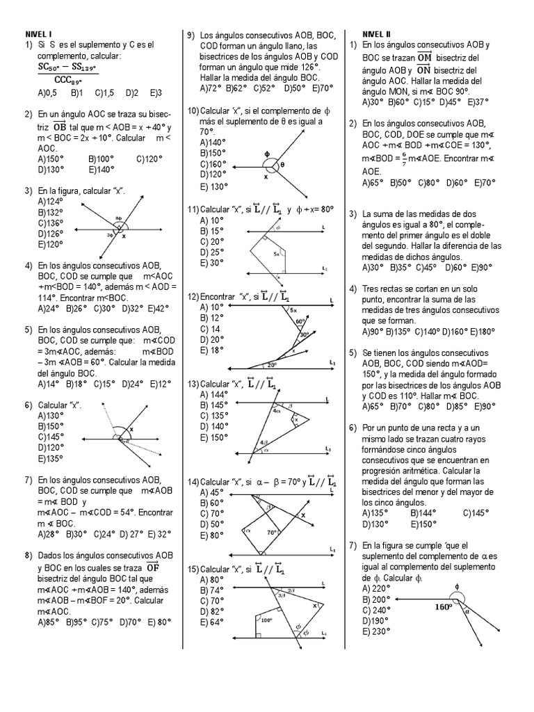 Angulos 141-142-143-144 | PDF | Geometría Elemental | Matemática Elemental