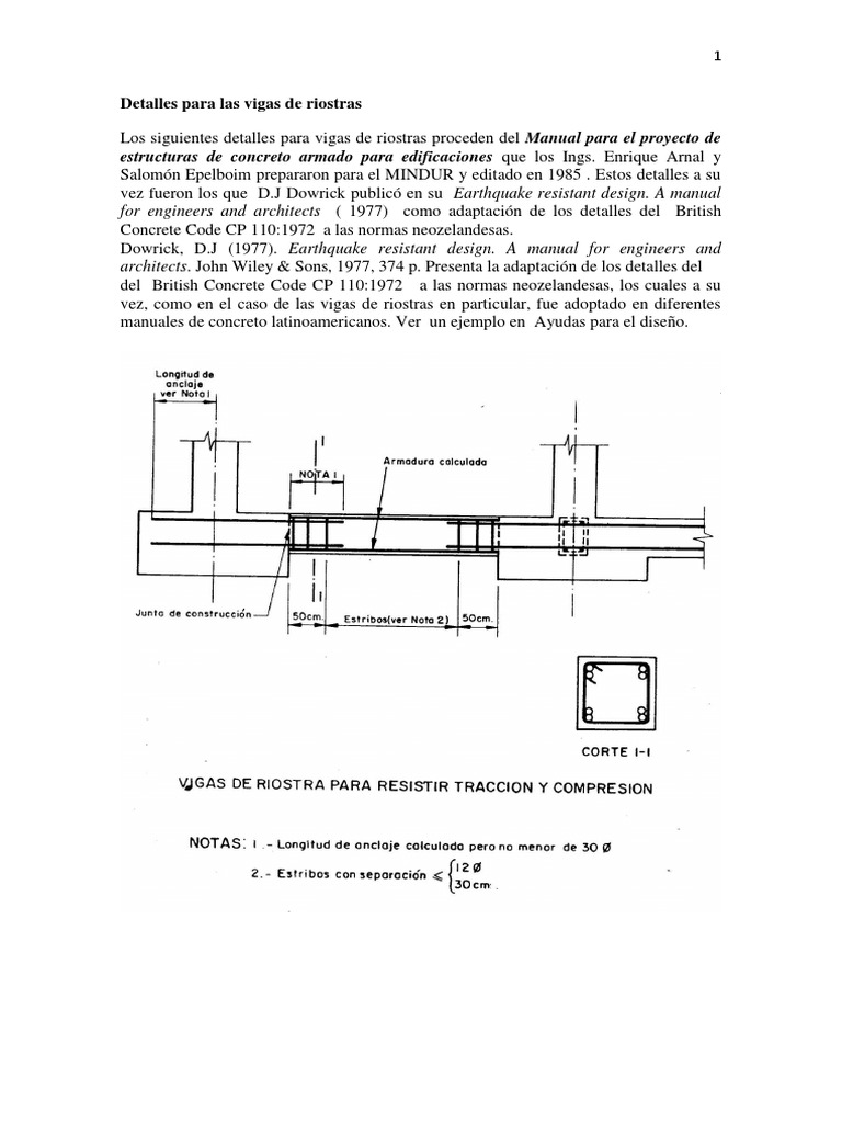 Detalles de Vigas de Riostras en Construcción | PDF | Tecnología