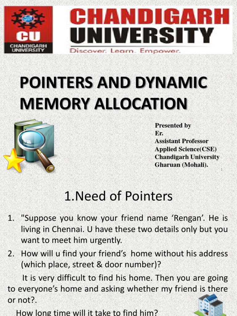 Pointers And Dynamic Memory Allocation Pdf Pointer Computer