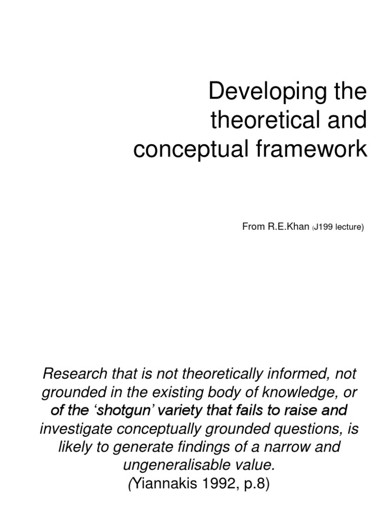 Theoretical and Conceptual Framework | PDF | Conceptual Framework | Theory