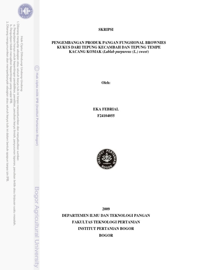 Brownies Tempe PDF | PDF | Vegan Cuisine | Foods