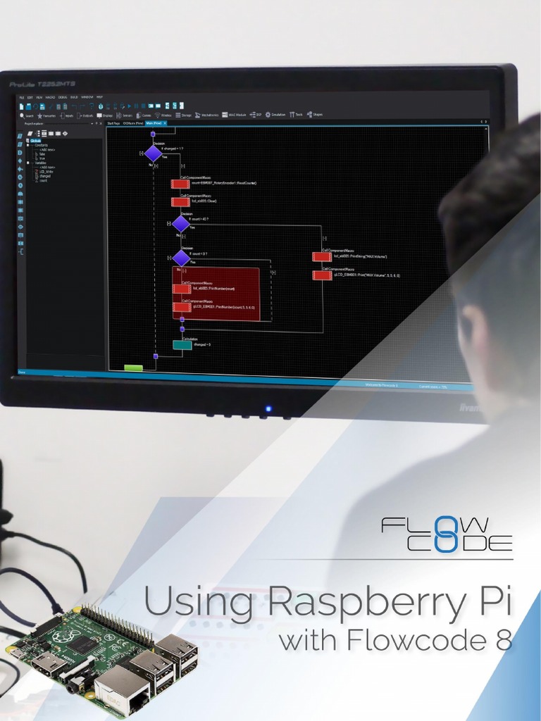 Using Raspberry Pi With Flowcode 8 | PDF | Tab (Gui) | Command Line Interface