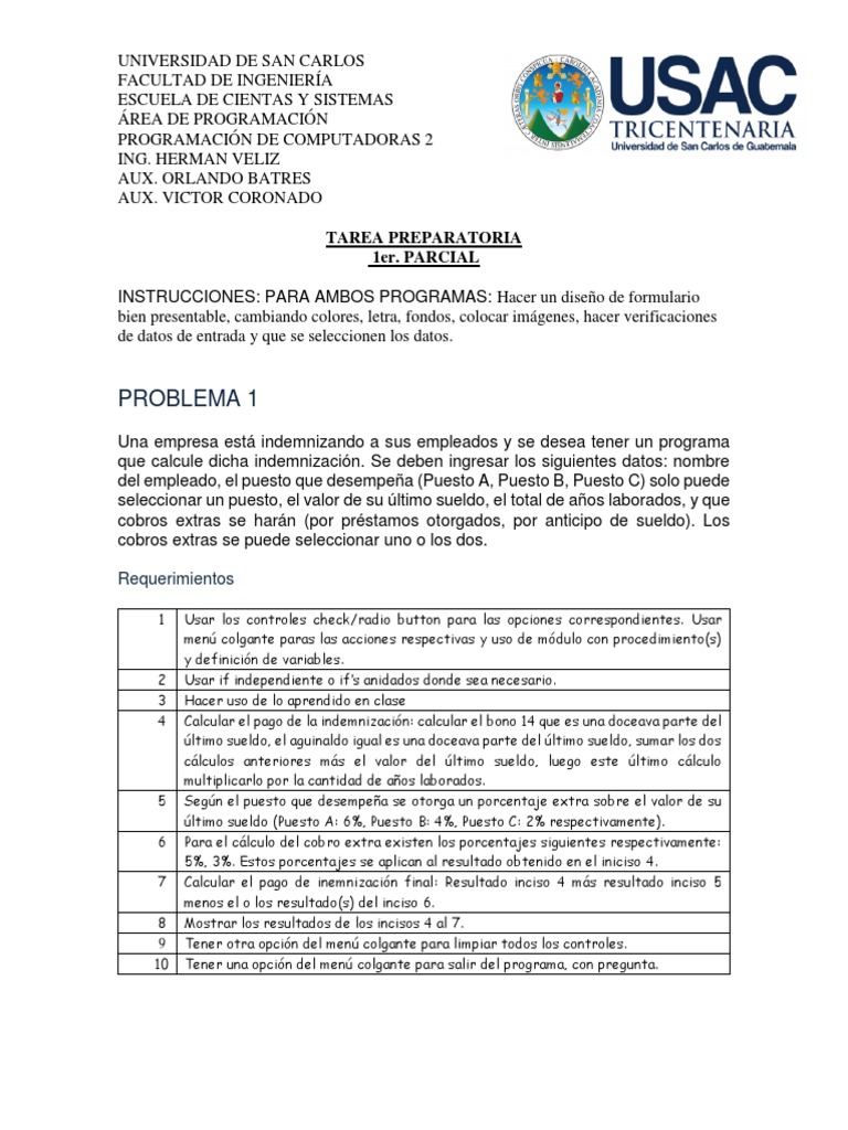 Tarea Examen Progra | PDF | Programación de computadoras | Informática y tecnología de la ...