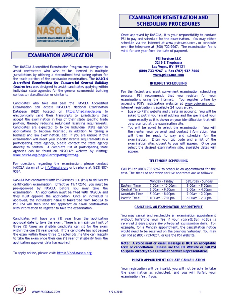 NASCLA Guide | PDF | Identity Document | Test (Assessment)