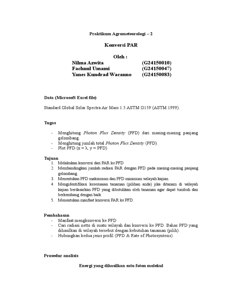 Modul Prak 2. Konversi PAR | PDF
