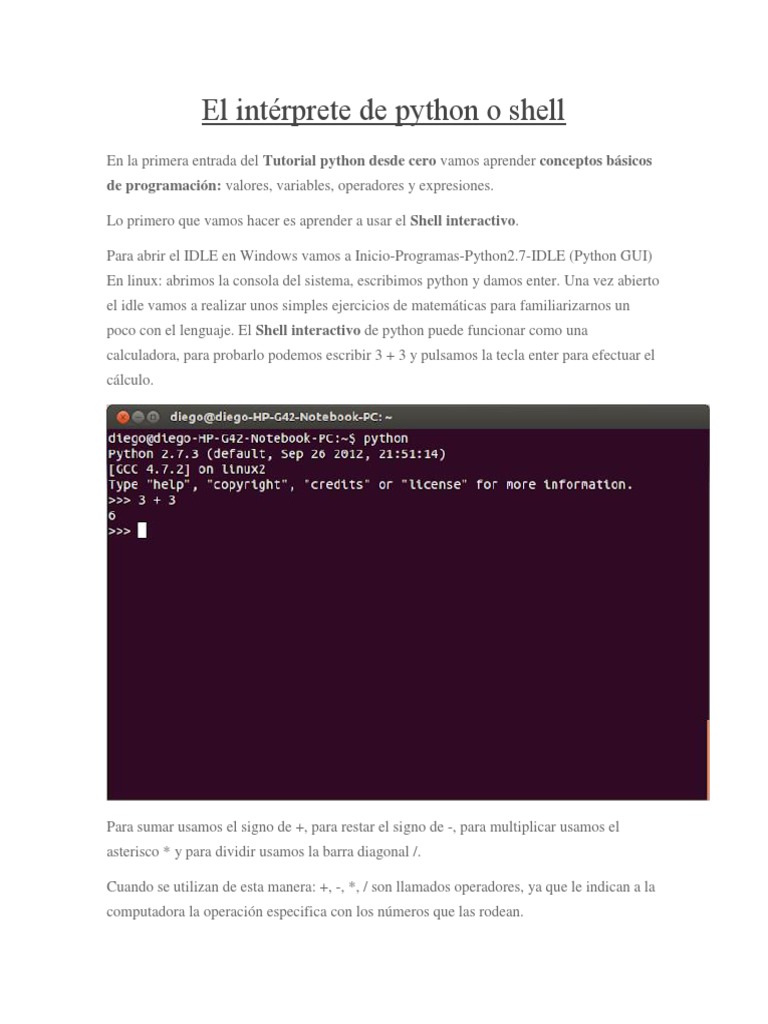 Introducción a los tipos de datos en Python | PDF | Python (lenguaje de programación) | Tipo de ...