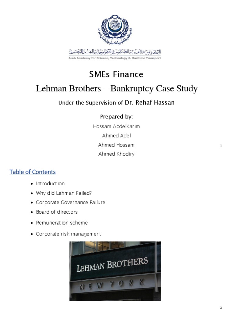 Lehman Brothers Corporate Governance | PDF | Lehman Brothers | Subprime Lending