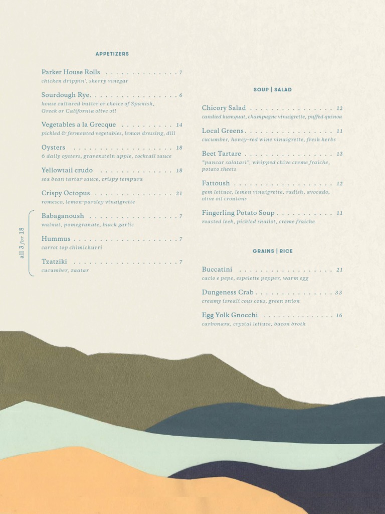 Layla Menu | PDF | Pickling | Salad