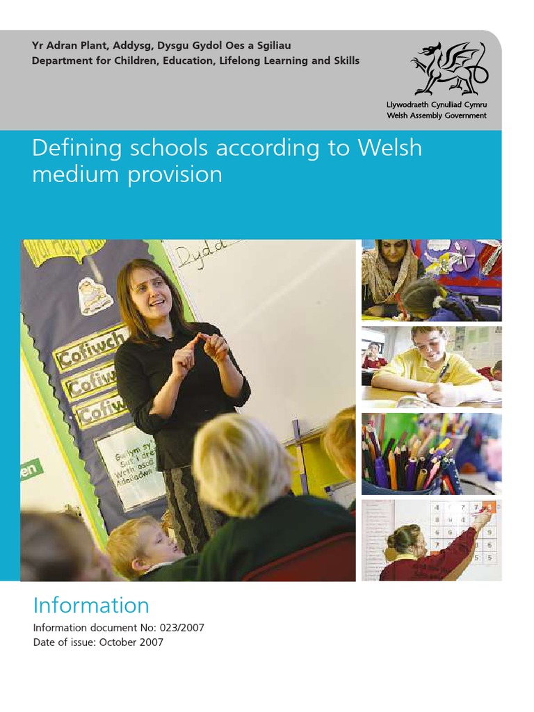 Defining Schools Welsh Medium en | PDF | Curriculum | Teachers