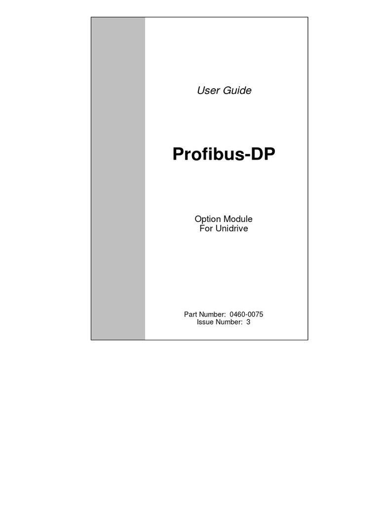 Unidrive Classic UD73 Profibus User Guide - 2 | PDF | Electrical Connector | Safety