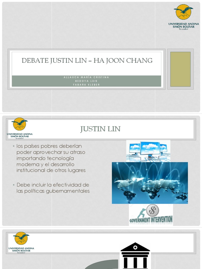 Debate Justin Lee Ha Hoo Chang | PDF | Teoría de la modernización ...