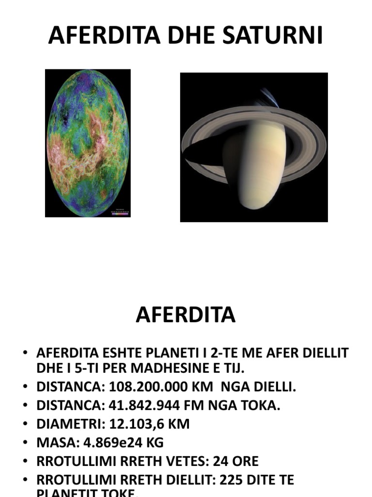 Aferdita Dhe Saturni | PDF