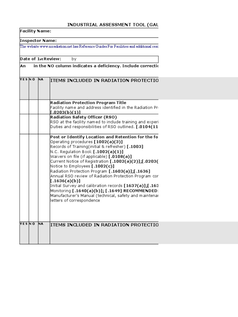 Industrial Assessment Tool (Gauge & Others ) | Download Free PDF ...
