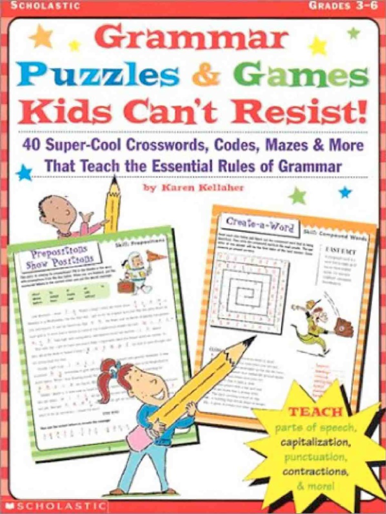 Grammar Puzzles Games GR 3-6 - Scholastic PDF | PDF